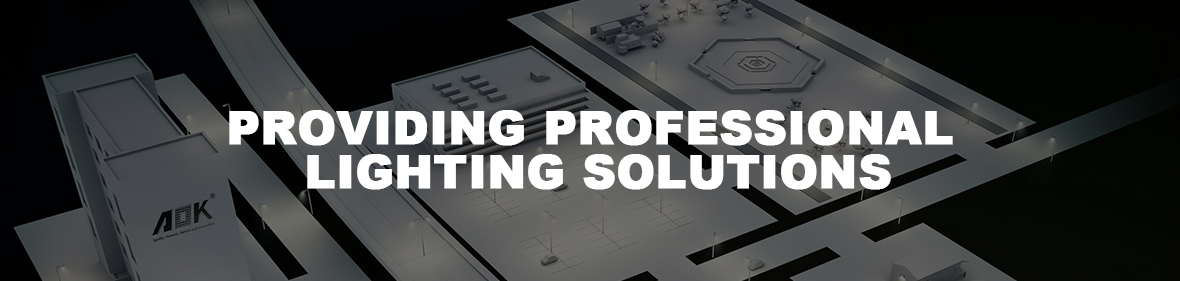 Outdoor lighting solution showcase from AOK products