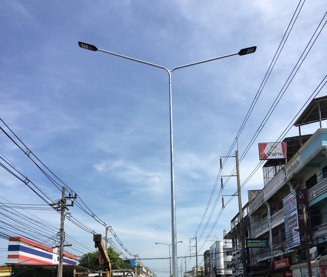 【Project】120W roadway lighting Installation - AOK LED Light